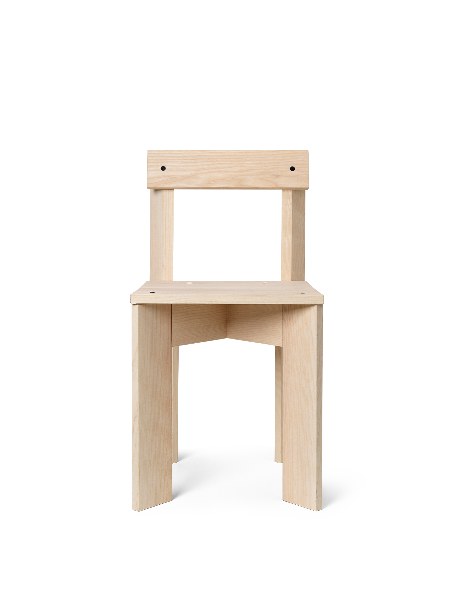 Ark Timeless Minimalist Ash Slat Back Dining Side Chair – Circa