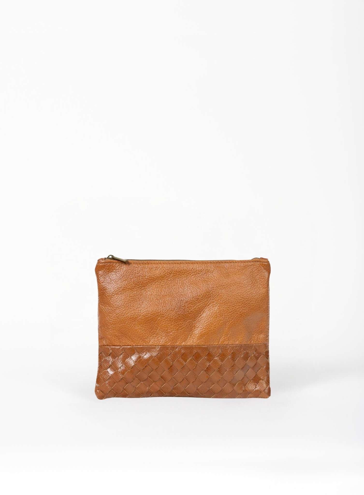 Braided Basket Weave Pouch with Zipper Closure – Circa