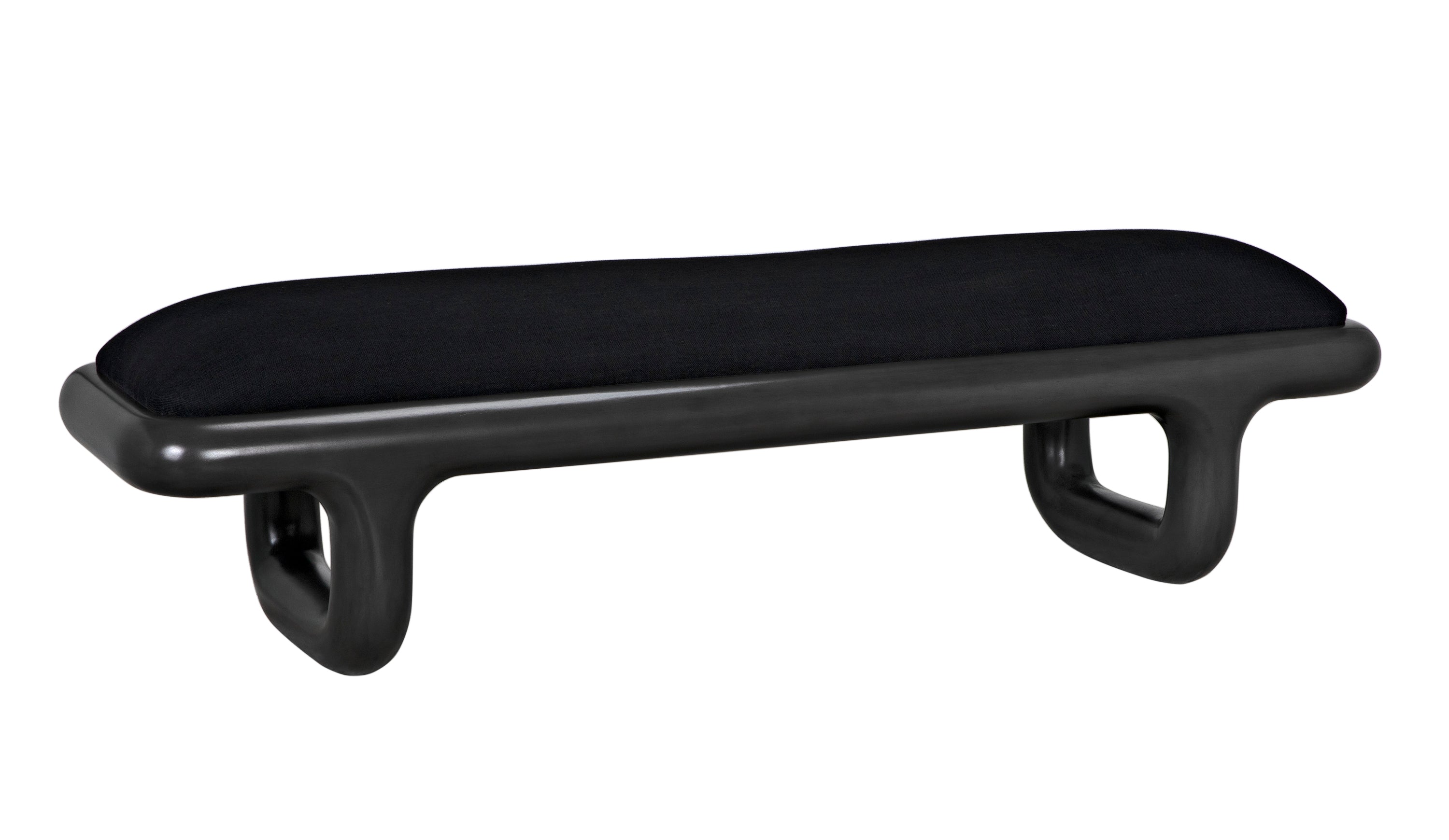 Sigmund Timeless Minimalist Mahogany Modern Accent Bench – Circa