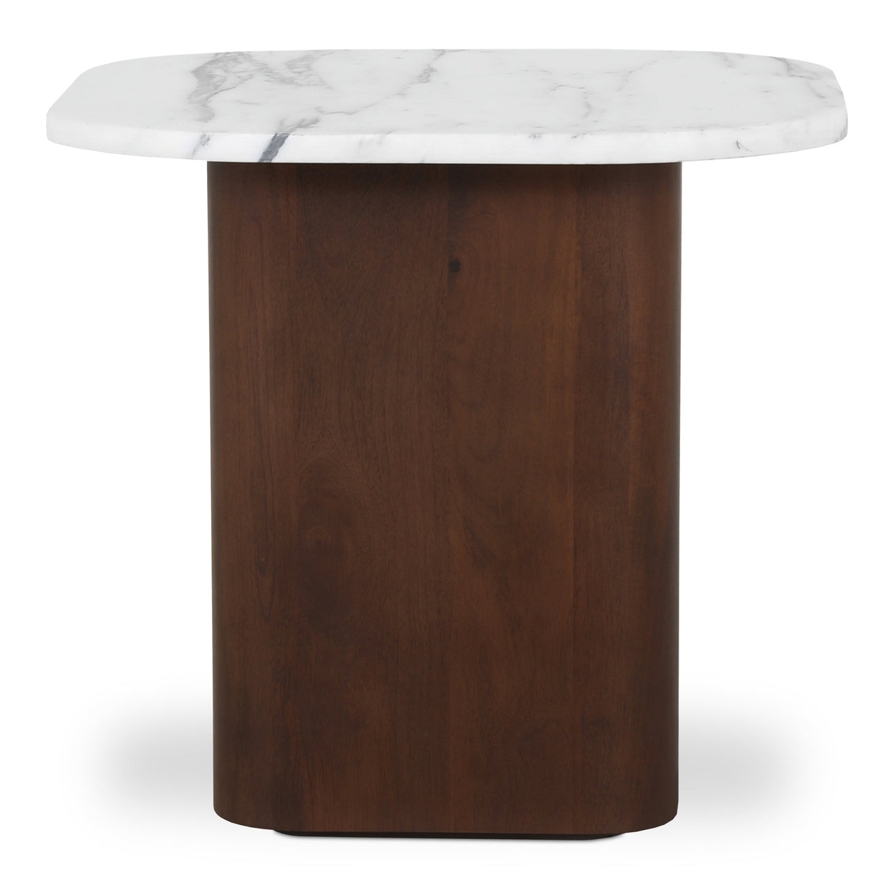 Dash Timeless Minimalist Curved Marble Center Table – Circa