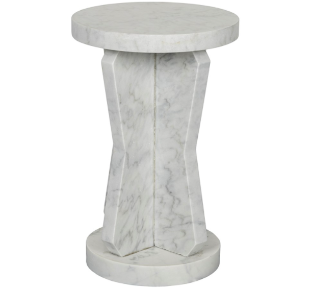 Ingram Center Marble Round Modern Accent Table – Circa