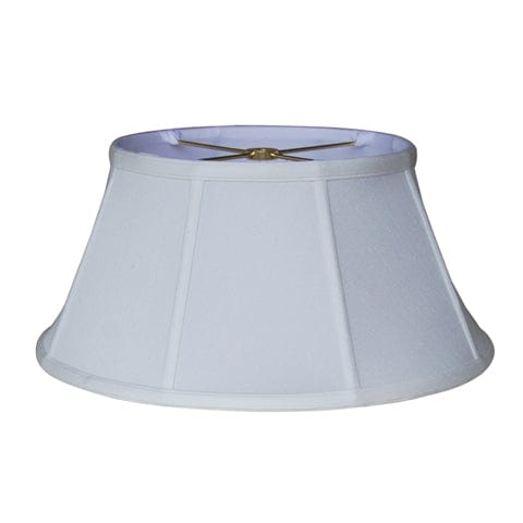 Bouilotte Shallow Empire Supreme Satin Lamp Shade - White – Circa