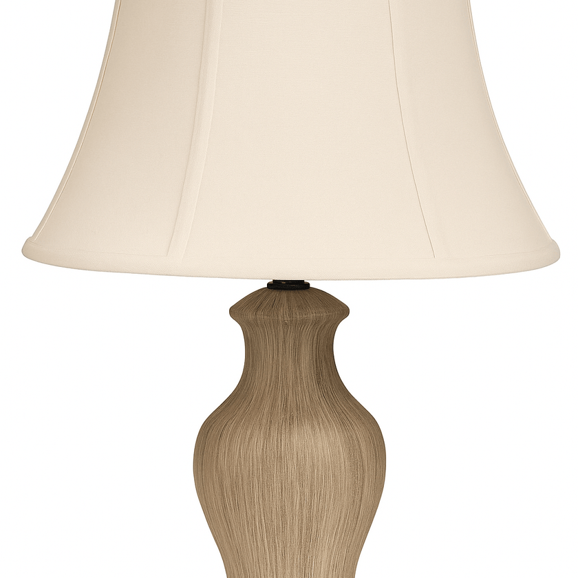 Cut Corner Scallop Square Bell Supreme Satin Lamp Shade - Off White – Circa